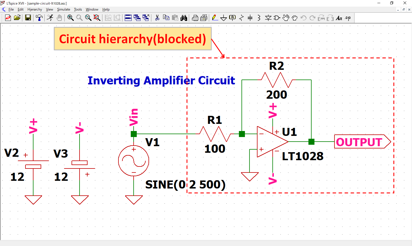 Ltspice Circuit Hierarchy Blocked Spiceman