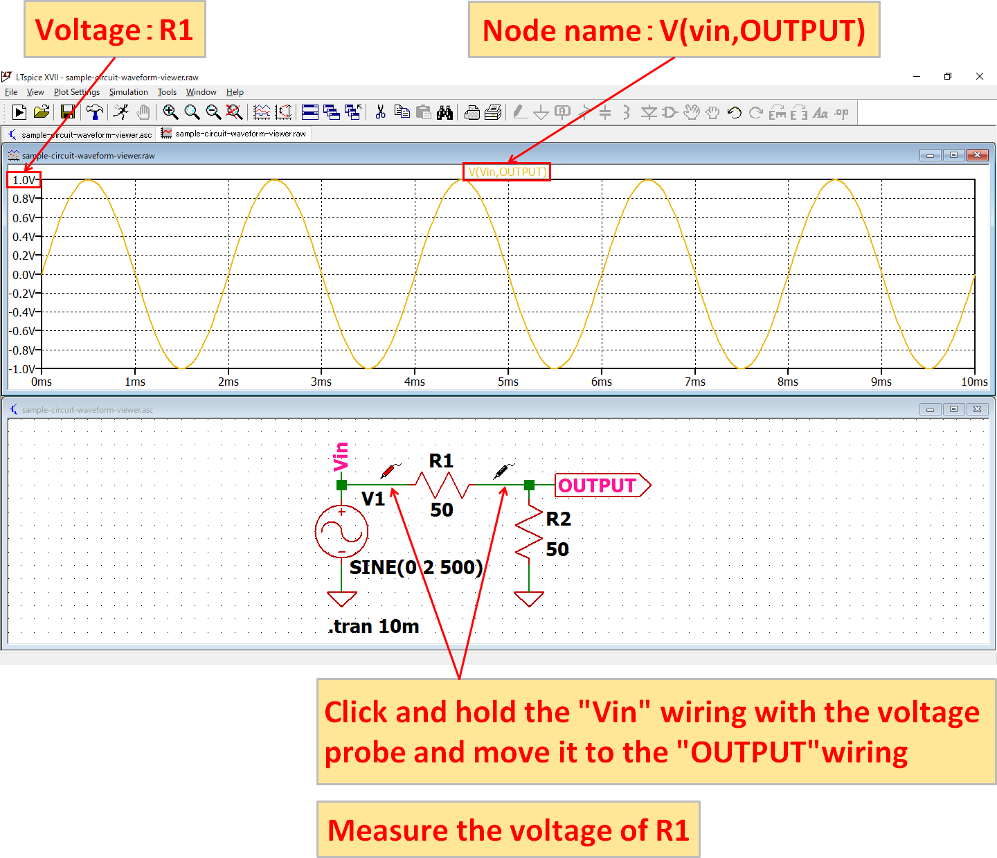 LTspice-How to use Waveform Viewer | Spiceman