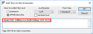 LTspice-How to use the Voltage Controlled Switch with Hysteresis Characteristics | Spiceman
